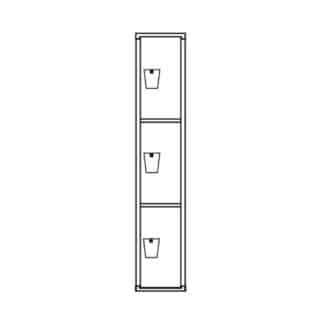 Triple Tier Heavy-Duty Corridor Lockers | Republic