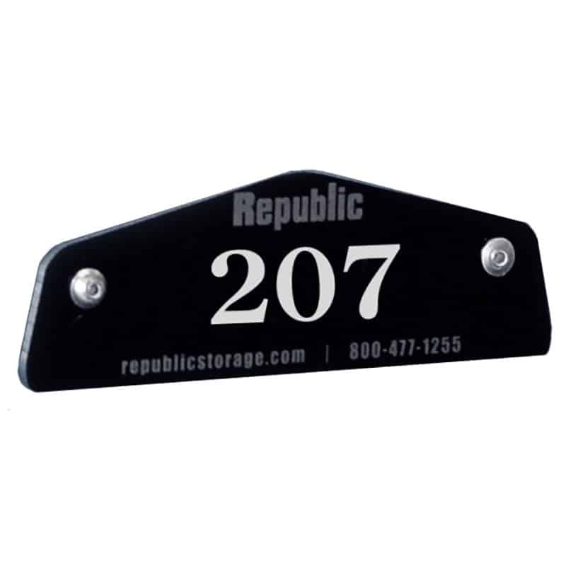 Metal Locker Number Plates | Republic